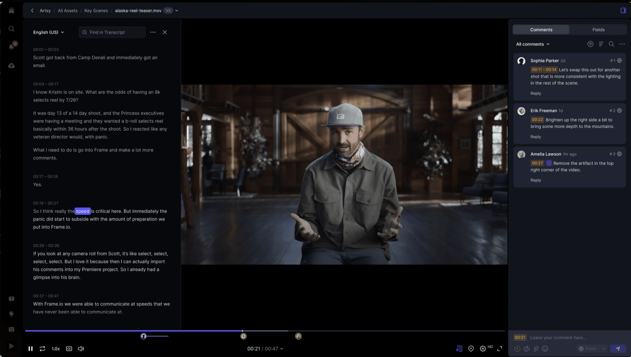 Enhanced Storage, Transcription, Text Markup Tools and More Available Now in Frame.io Version 4 ...